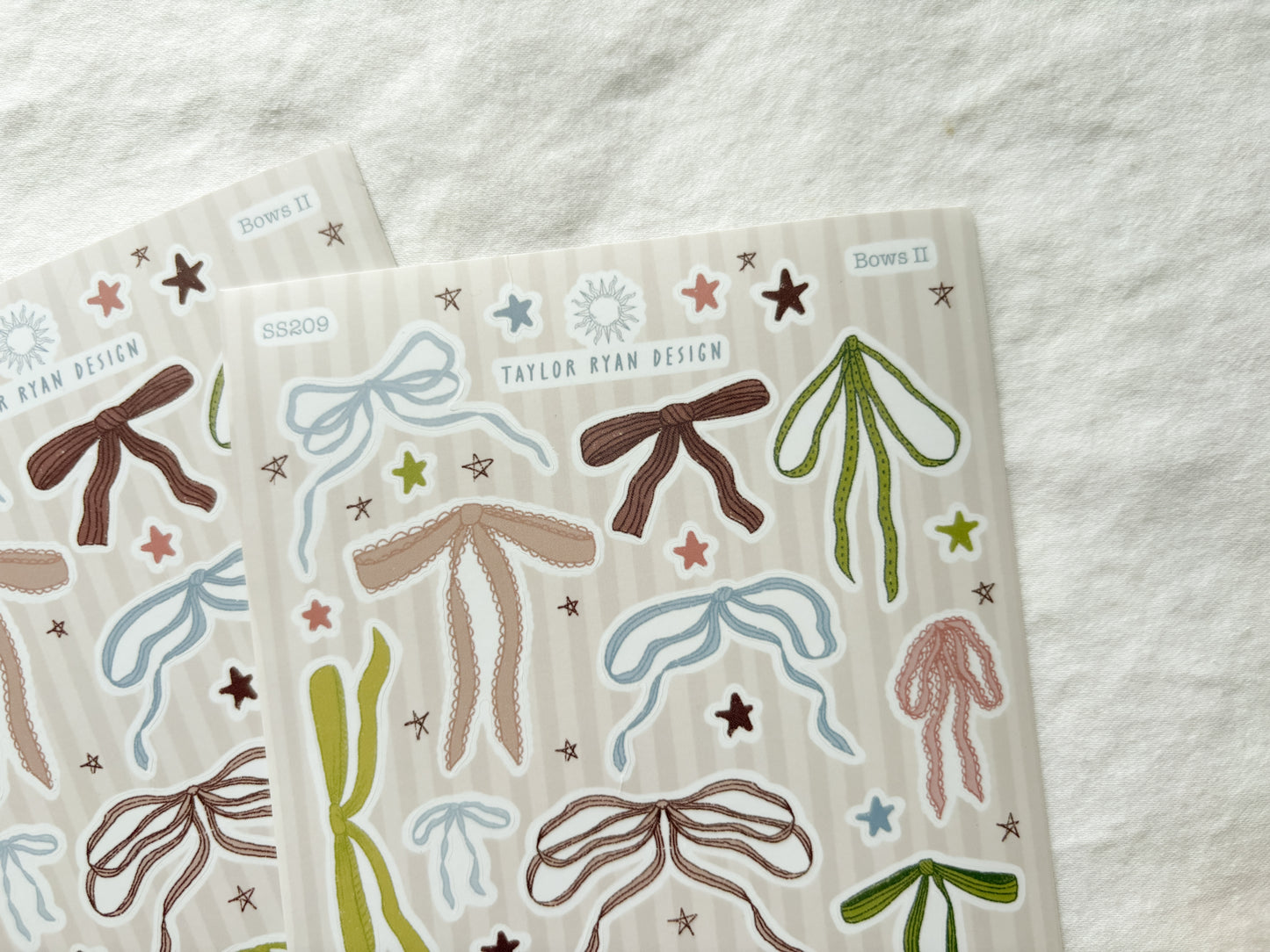 Bows II Sticker Sheet – Taylor Ryan Design