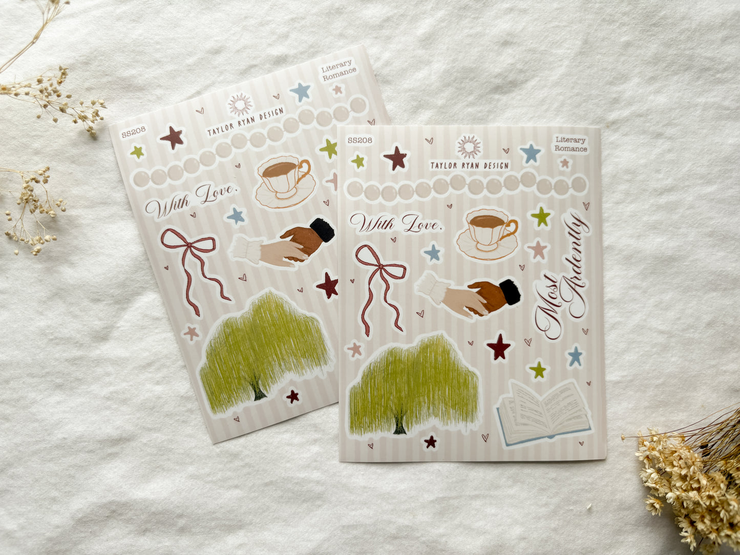 Literary Romance Sticker Sheet – Taylor Ryan Design