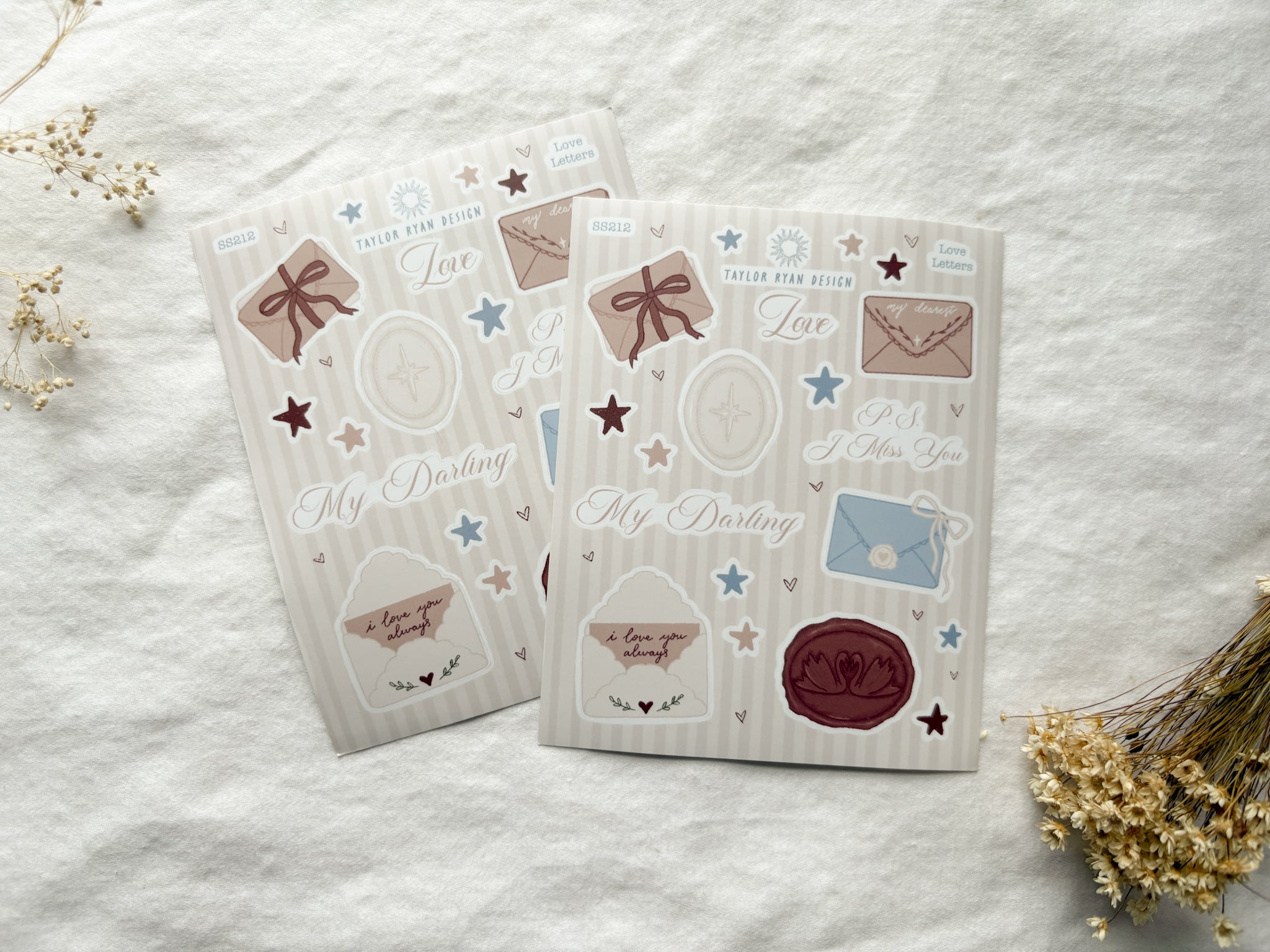 Love Letters Sticker Sheet – Taylor Ryan Design
