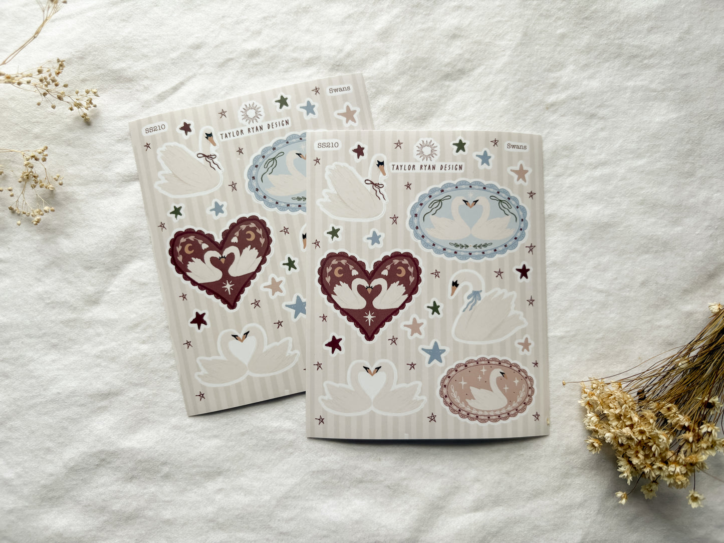 Swans Sticker Sheet – Taylor Ryan Design