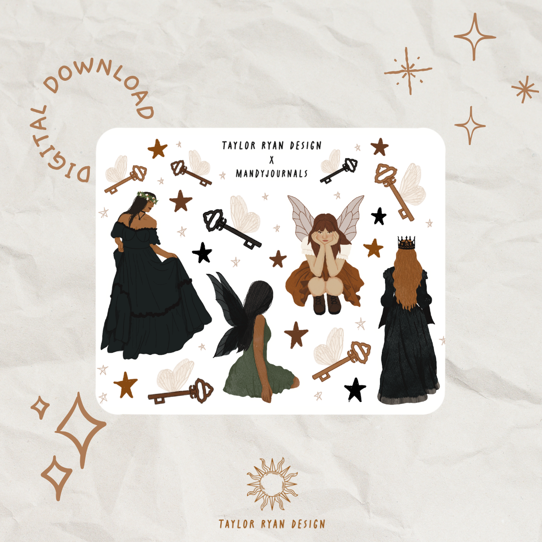 *PRINTABLE* Magical Girls Sticker Sheet – Taylor Ryan Design