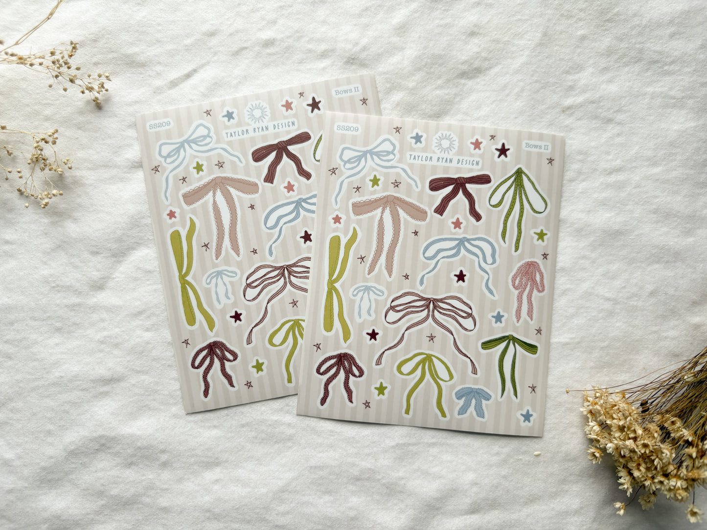 Bows II Sticker Sheet – Taylor Ryan Design