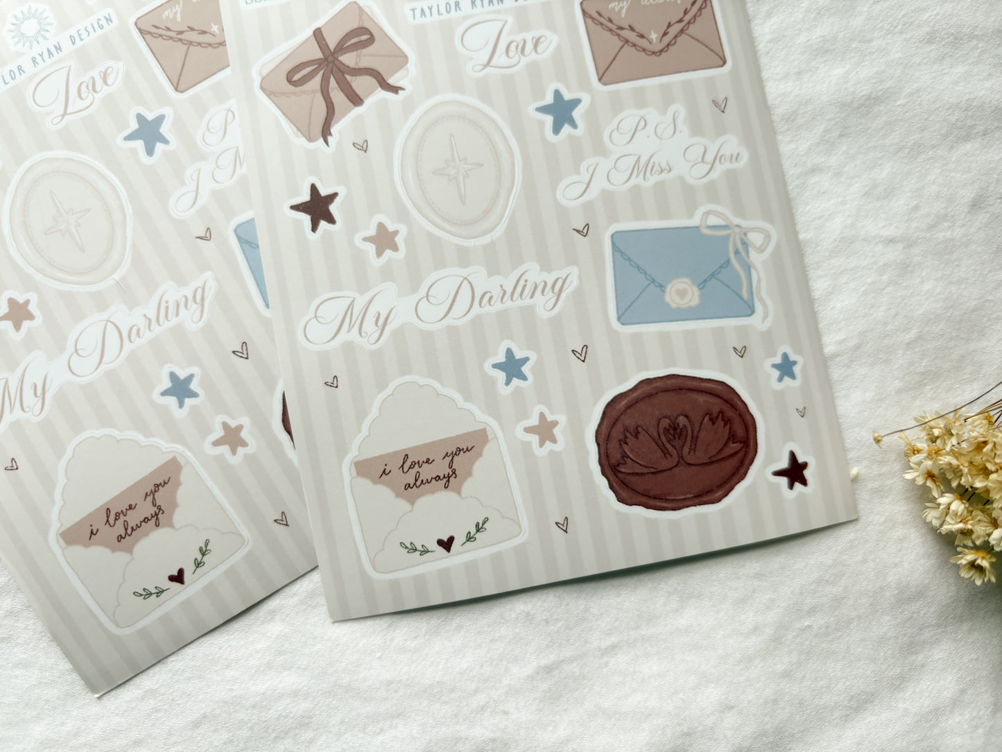 Love Letters Sticker Sheet – Taylor Ryan Design