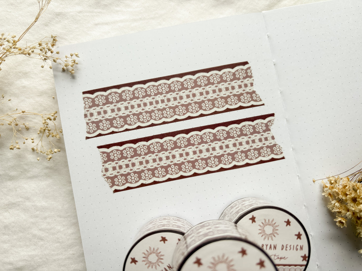 Maroon Lace Washi Tape – Taylor Ryan Design