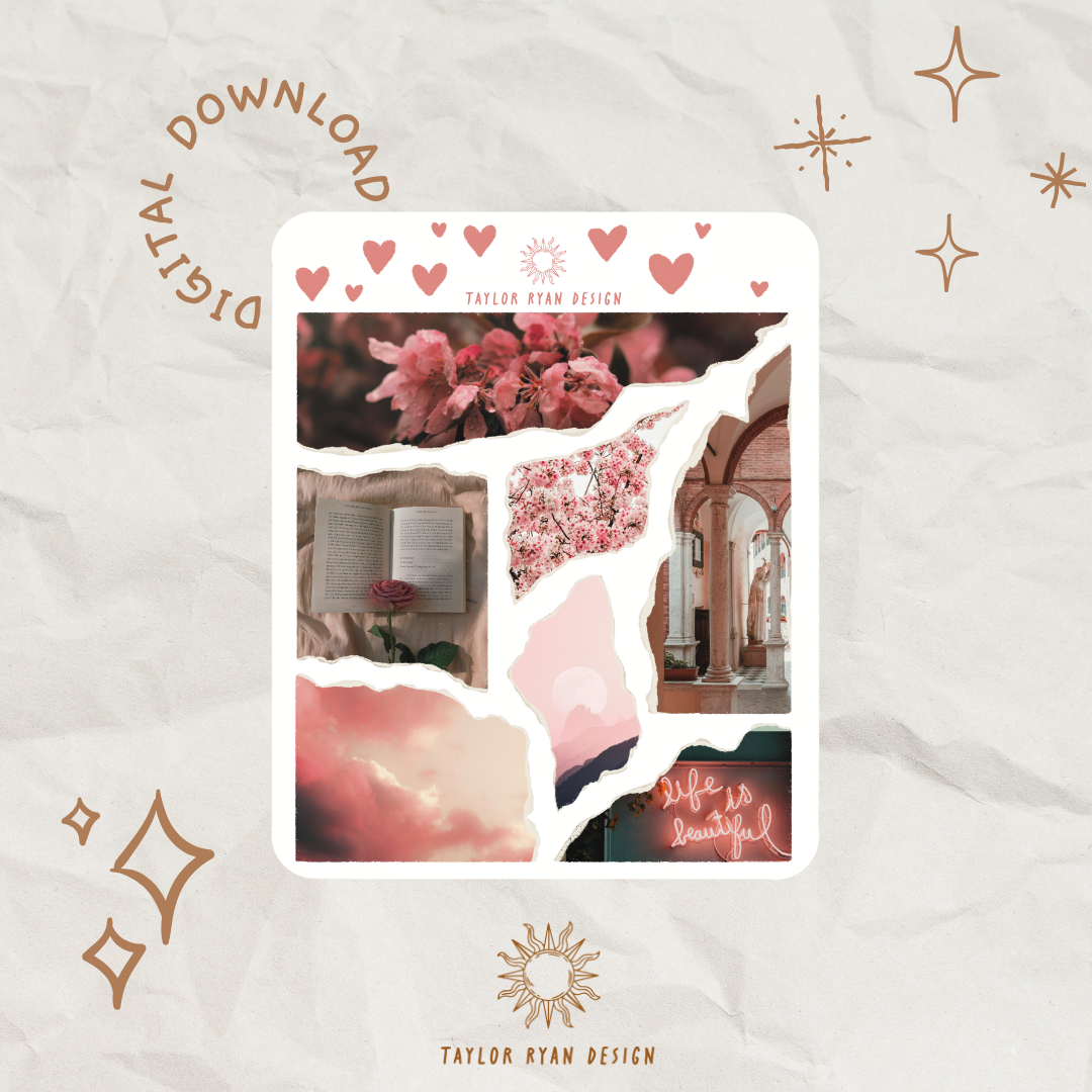 *PRINTABLE* Torn Photos II Sticker Sheet – Taylor Ryan Design